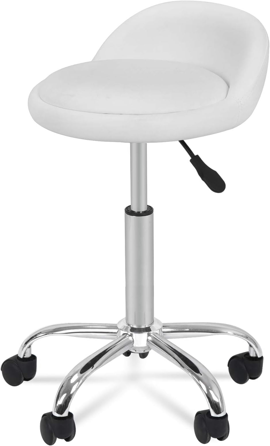 Amazon.com: HomGarden Height Adjustable Rolling Swivel Salon Stool, PU ...