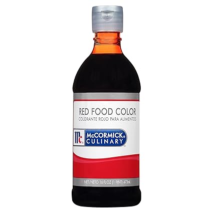 Amazon.com : McCormick Culinary Red Food Coloring, 16 fl oz - One 16 ...