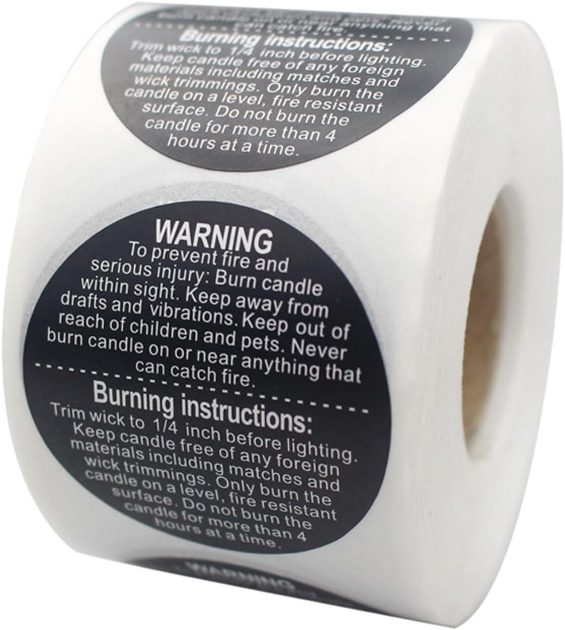 Amazon.com: 500 PCS Candle Warning Stickers, 1.5 Inch Candle Warning ...
