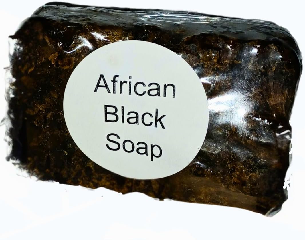 Amazon.com : Raw African Black Soap 1 lb. Bar From Ghana 100% Pure ...