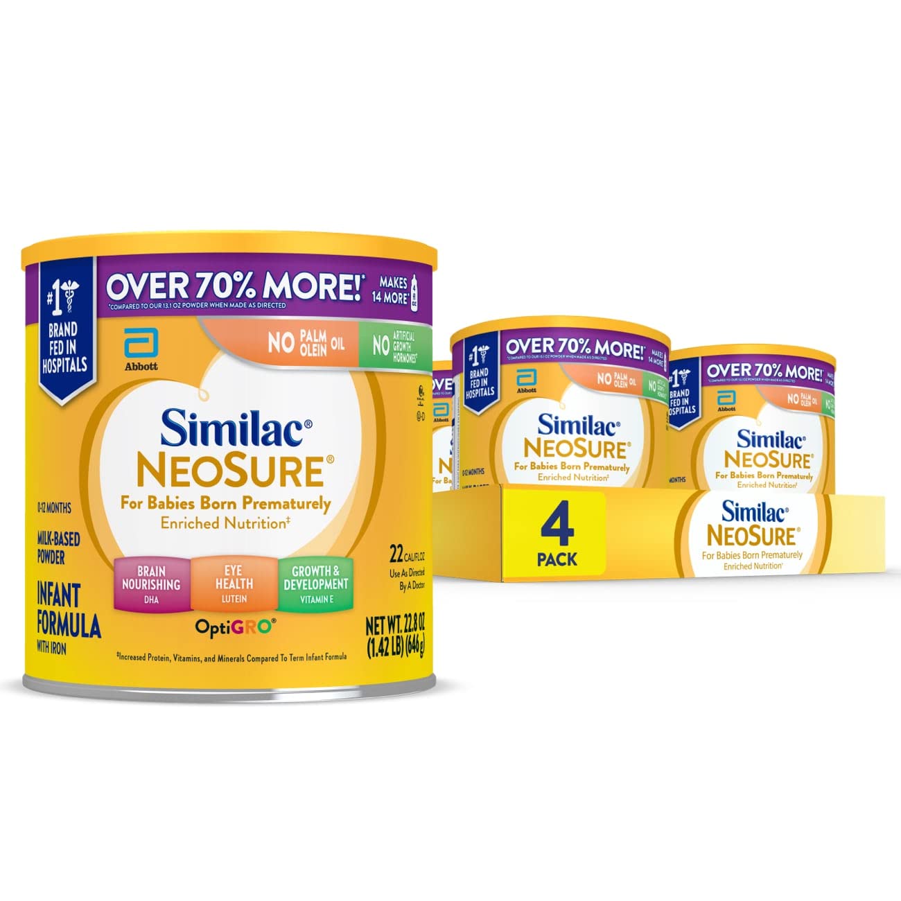 Amazon.com: Similac NeoSure Premature Post-Discharge Infant Formula ...