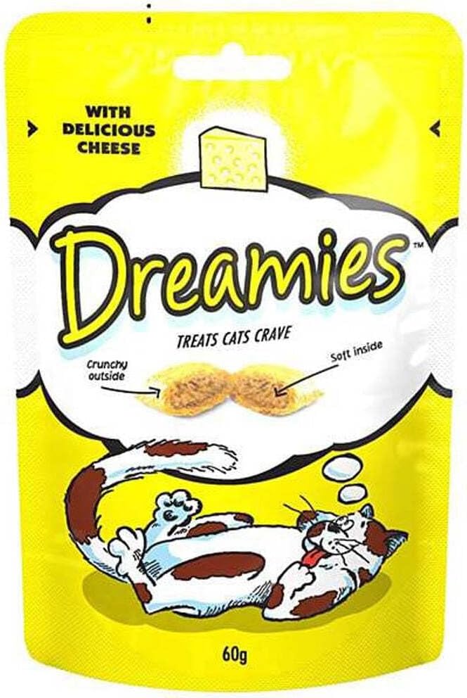 Dreamies Cat Treats Cheese (8 Pack x 60g) PET-546390 : Amazon.co.uk ...