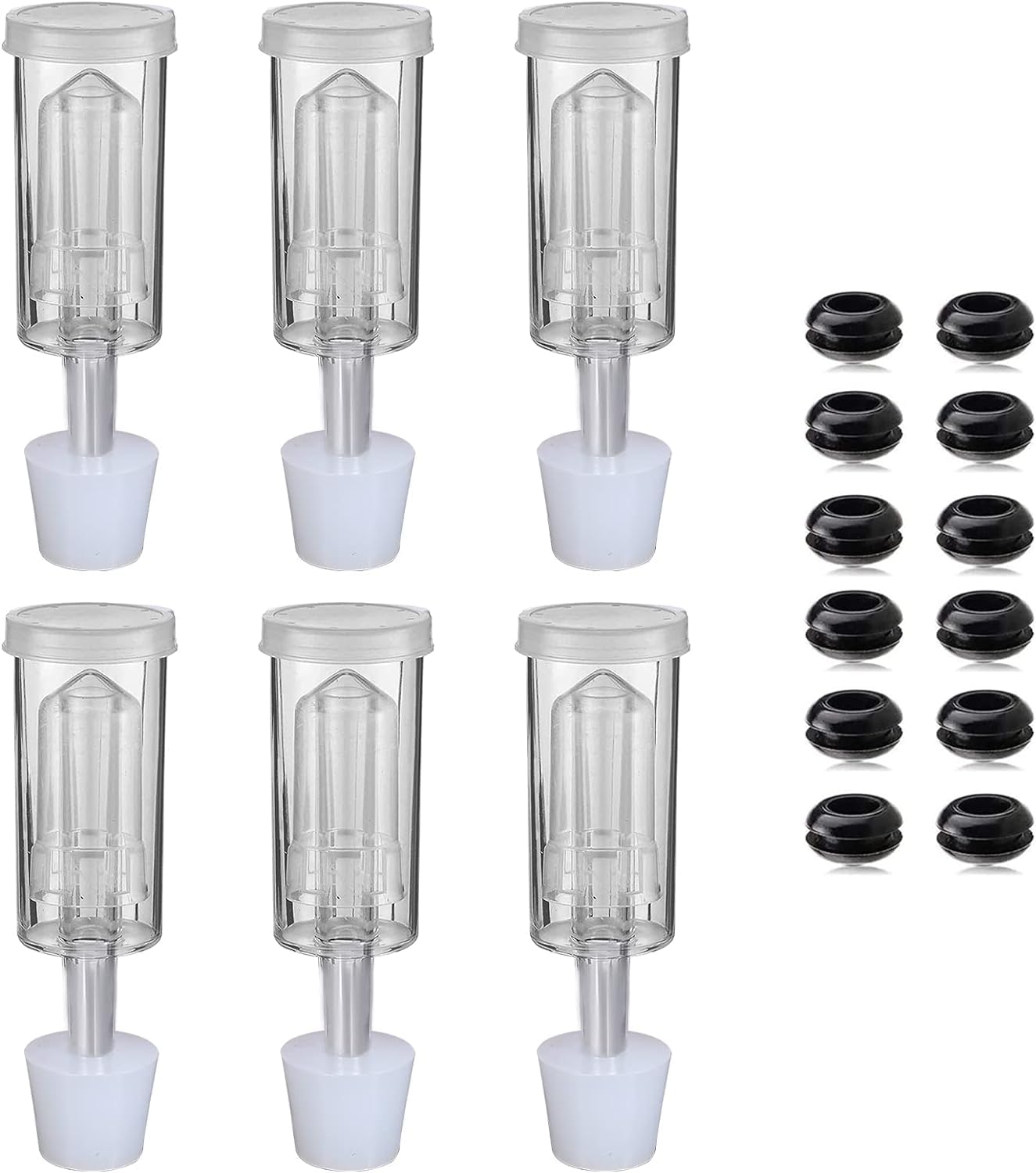 Snapklik.com : Brewing Airlock Kit, 6 Fermentation Airlocks, 6 Pack #6 ...