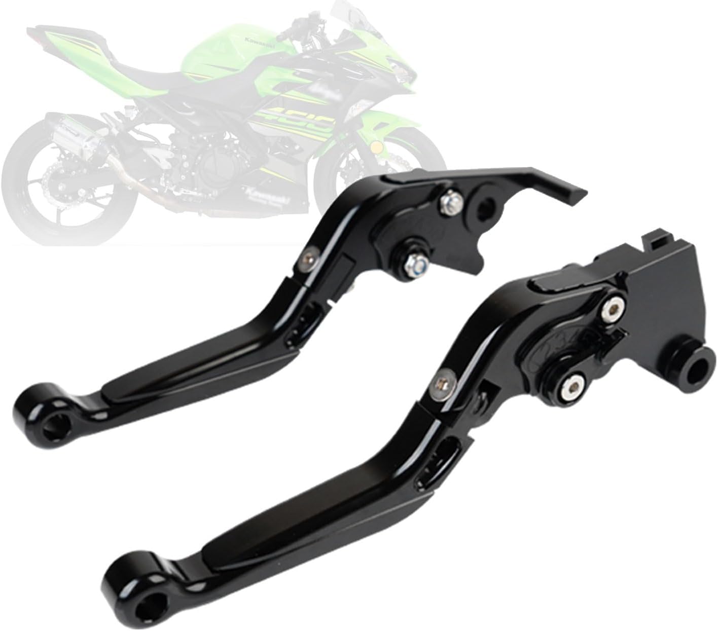 Amazon.co.jp: Motikvans ブレーキ クラッチ レバー セット 6段階可調 CNC アルミ ブレーキレバー クラッチレバー カワサキ Ninja400 Z400 250 ...