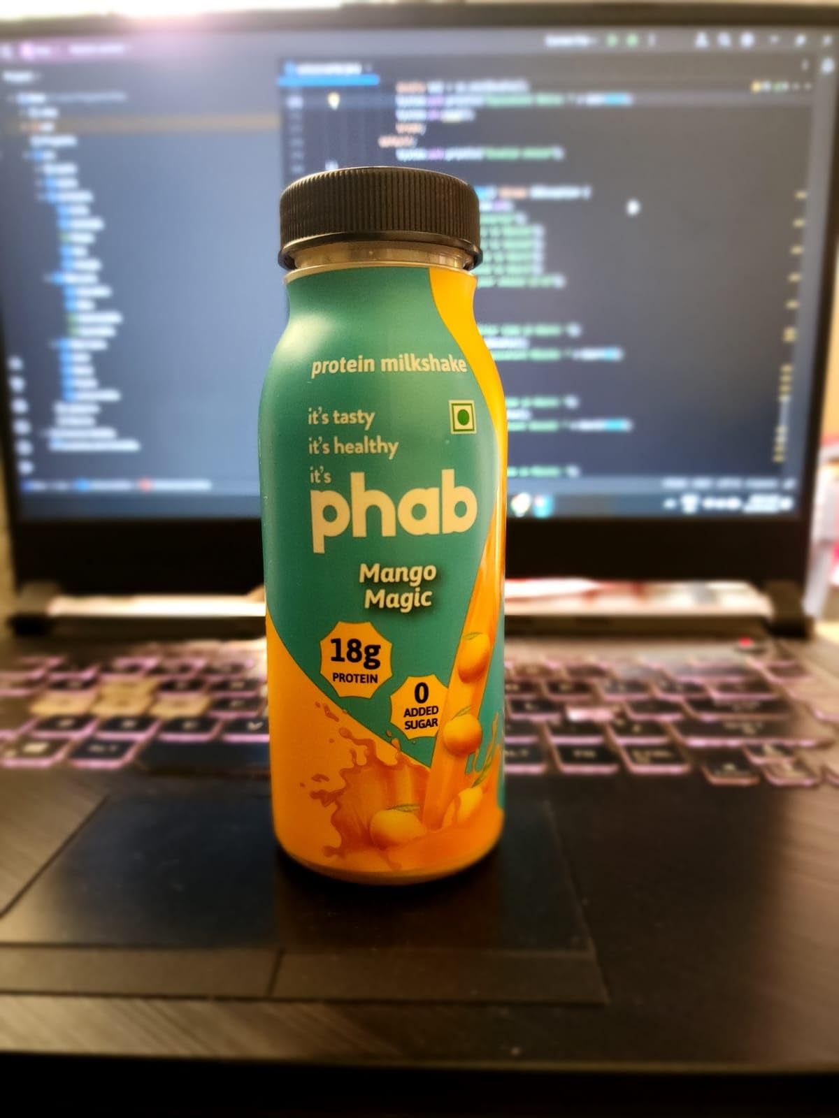 Phab Protein Milkshakes, Pack of 24 - Mango Magic | 18g Protein, 0 ...