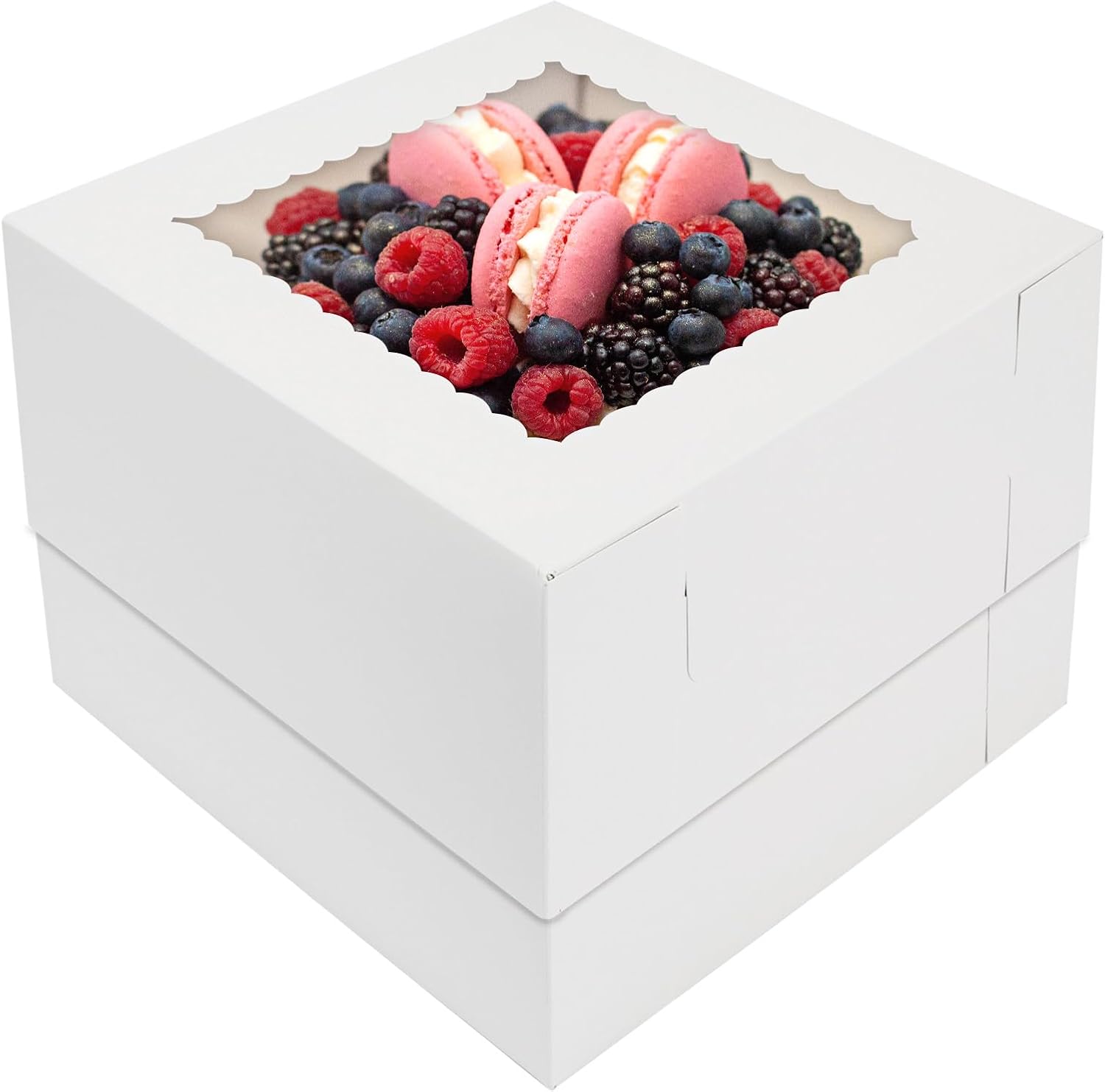 Amazon.com: Moretoes Tall Cake Boxes 10x10x8 Inches with Window 10pcs ...