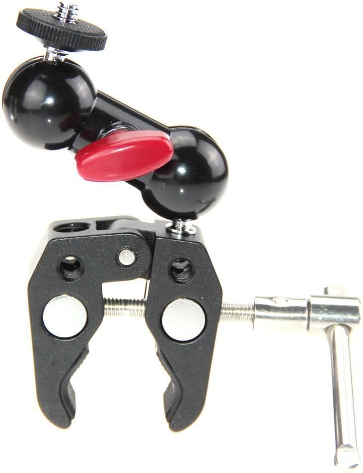 CAMVATE Pole Clamp Mount with Super Clamp and 360 degree Rotating for ...