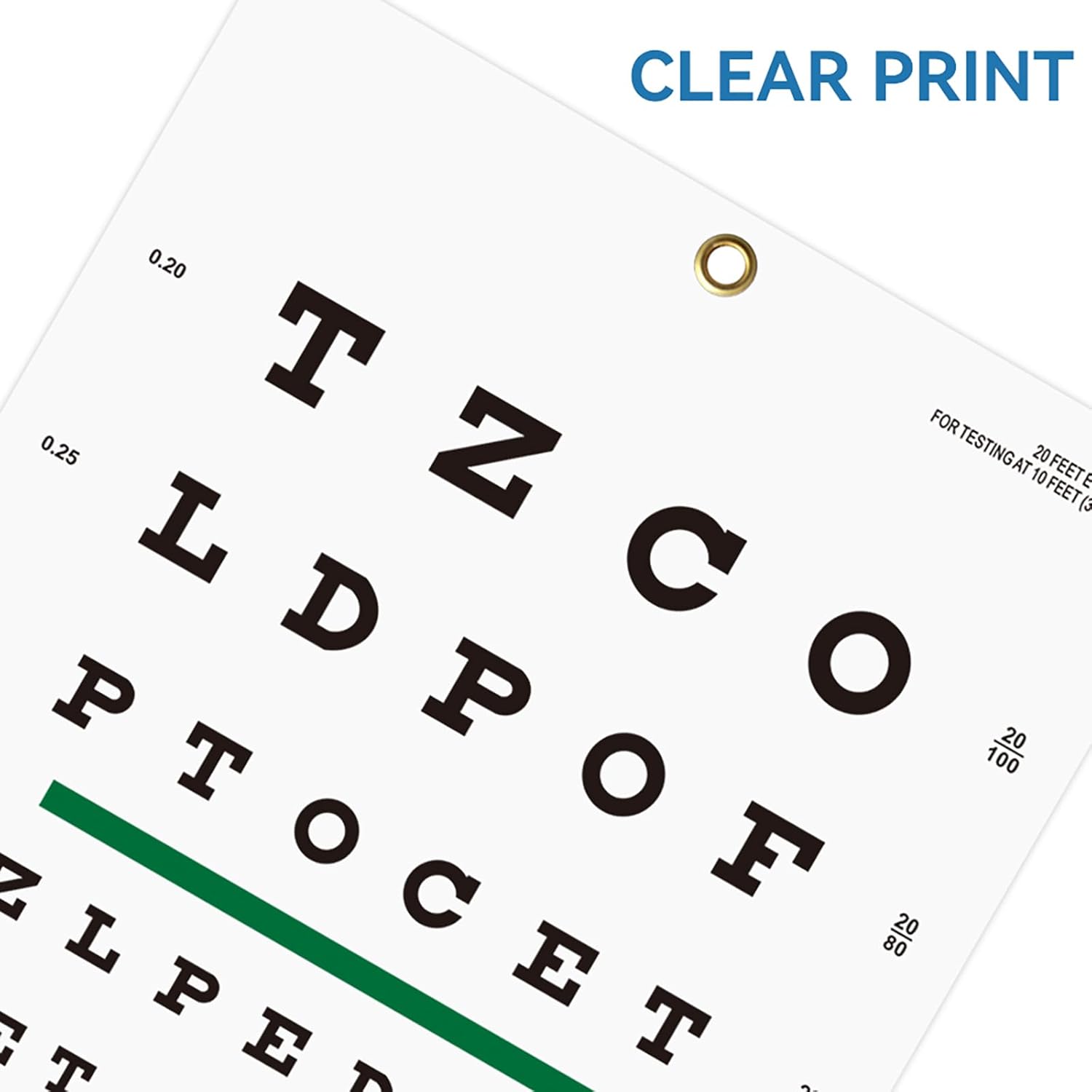 AISITESY Eye Chart for Eye Exams - 10ft Wall Chart Philippines | Ubuy
