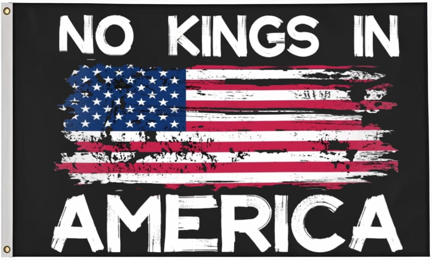 Amazon.com : RNR Large No Kings in America Flag 3X5FT, UV Resistant ...