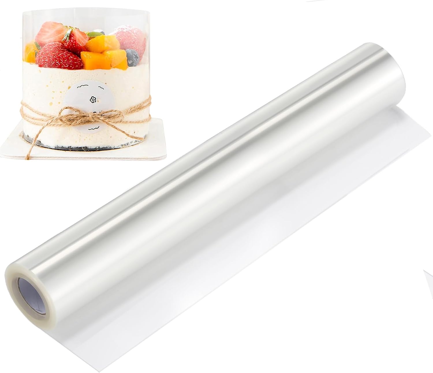 Amazon.com: DOCMON Cake Collar, 12 Inch Acetate Sheets, Transparent ...