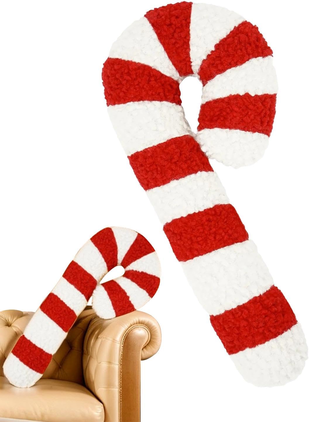 Amazon.com: Candy Cane Throw Pillows Christmas Decorative Throw Pillows ...