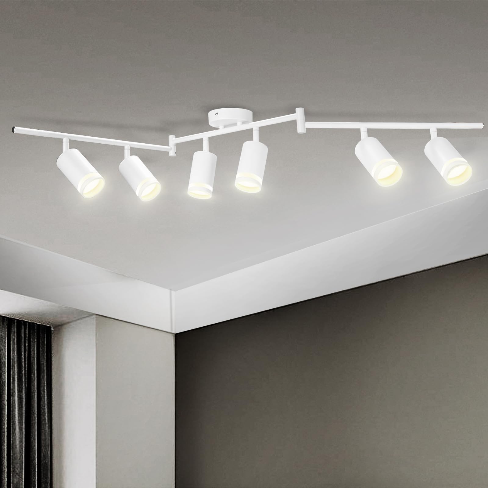 Karyoosi LED 6 Light Track Lighting Kit, 6-Light Track Lighting ...