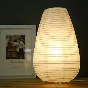 XENOID Rice Paper Lantern Lamp - Handmade Paper Table Lamp Bedside ...