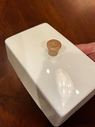 Amazon.com | ENERFLAT Butter Dish with Lid – Elegant Ceramic Butter ...