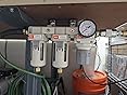 RIH Pneumatics Compressed Air Double Filter & Regulator, Air Drying ...