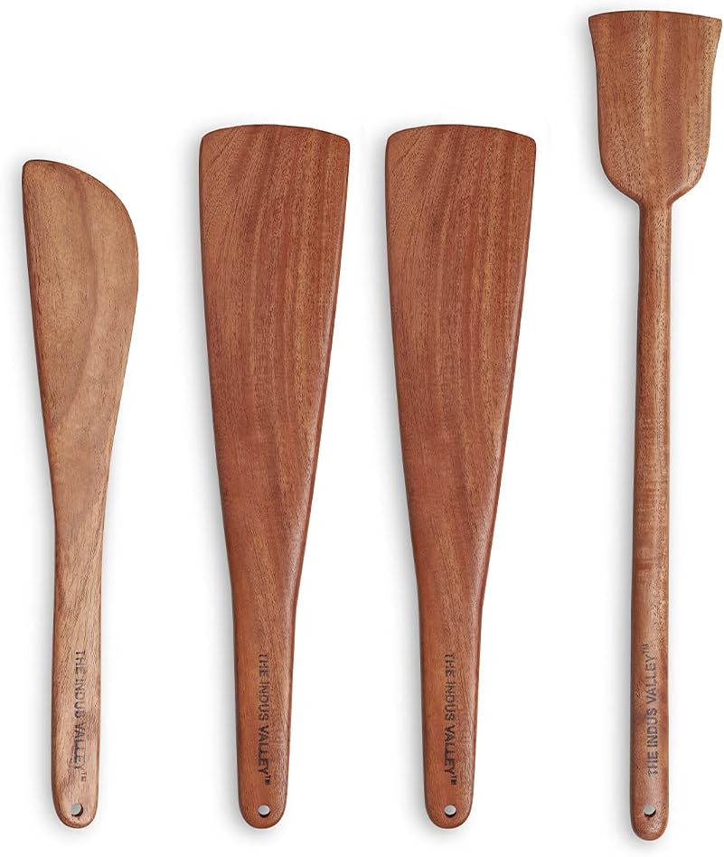 Buy Vesta Homes Neem Wood Spoon, Compact Flip, Spatula/Ladle For ...