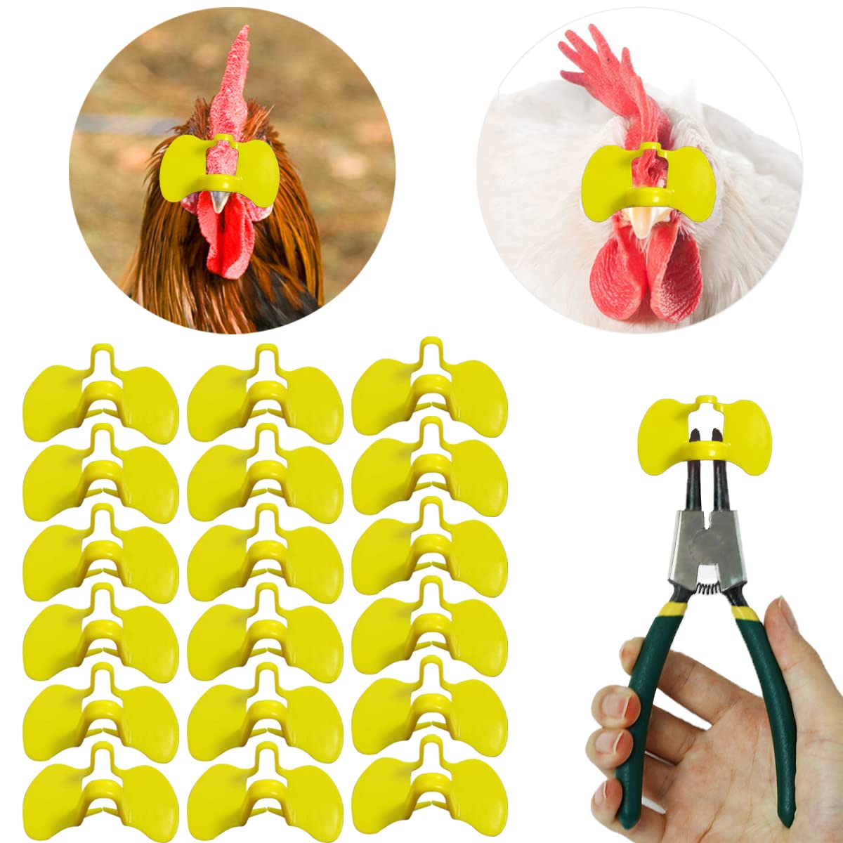 Amazon.com : Weilan 21 Pieces Pinless Peepers with Pliers Chicken ...