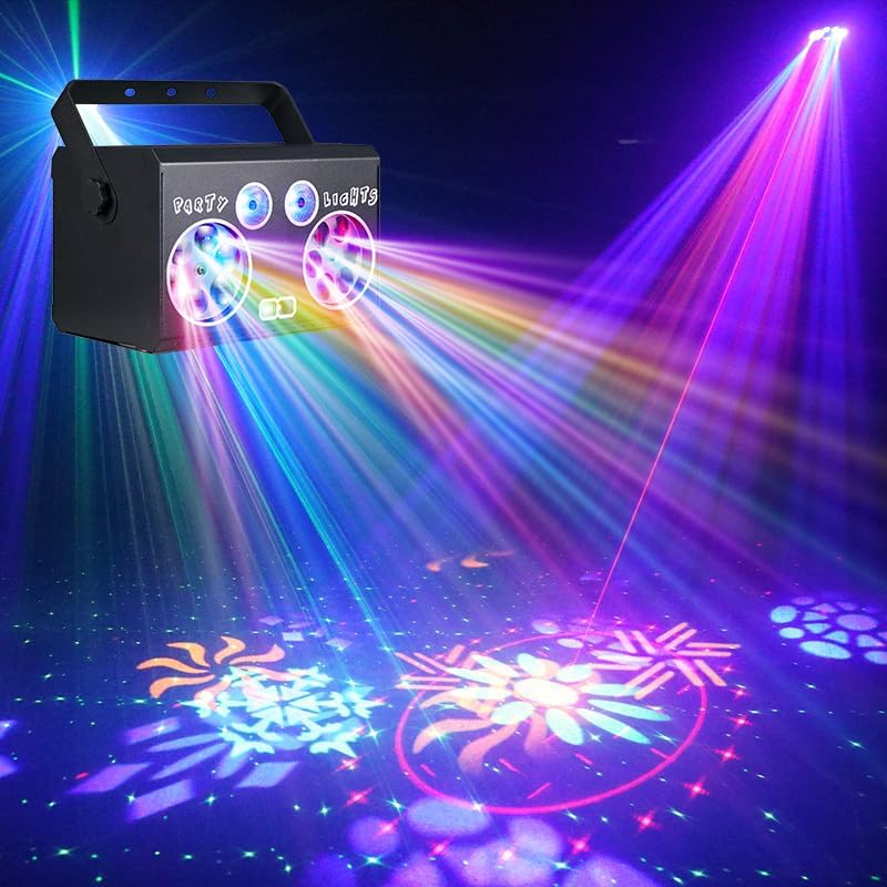 Amazon.com: Party Lights DJ Disco Lights Using DMX512 and Sound ...
