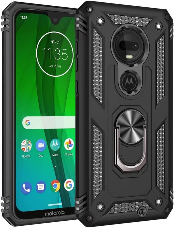 ELICA Heavy Duty Hybrid Shockproof Defender Case with Ring Holder Back ...