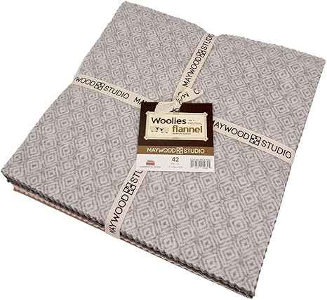 Amazon.com: Bonnie Sullivan Woolies Flannel Neutrals Vol. 2 10" Squares ...