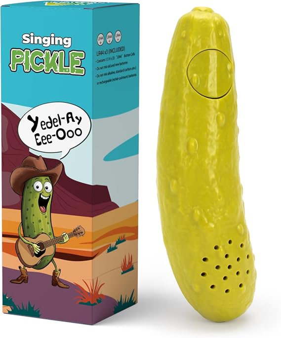Amazon.com: A AIFAMY Pickle That Yodels- Singing Cucumber Toy - Funny ...