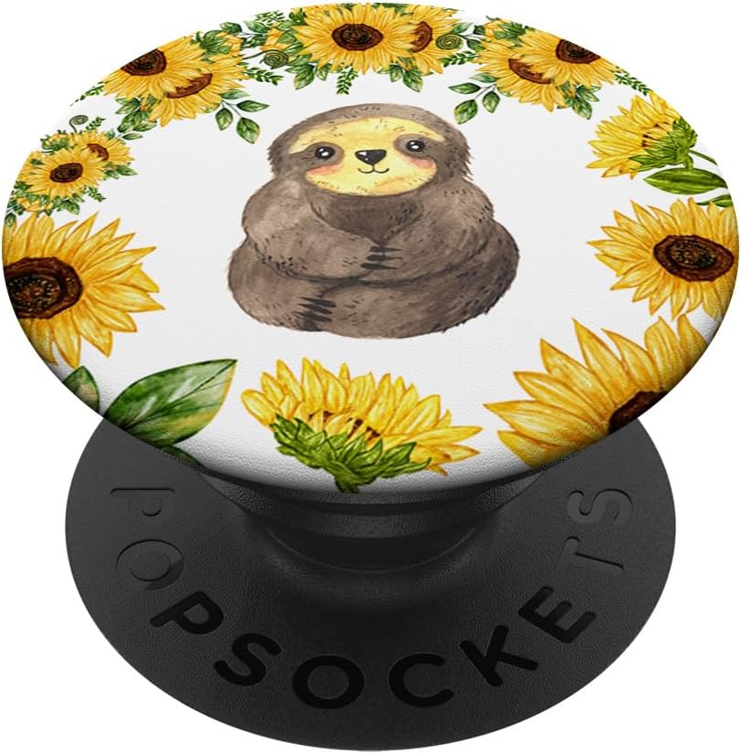 Amazon.com: Sloth is my spirit animal cell phone grip holder sloth ...