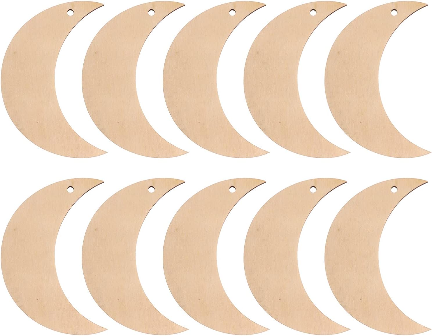 Amazon.com: COHEALI Unfinished Oval Wood Crafts: 50pcs Round Cutouts ...