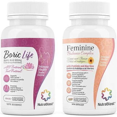 Amazon.com: NutraBlast Boric Acid Suppositories 600mg (30 Count) w ...