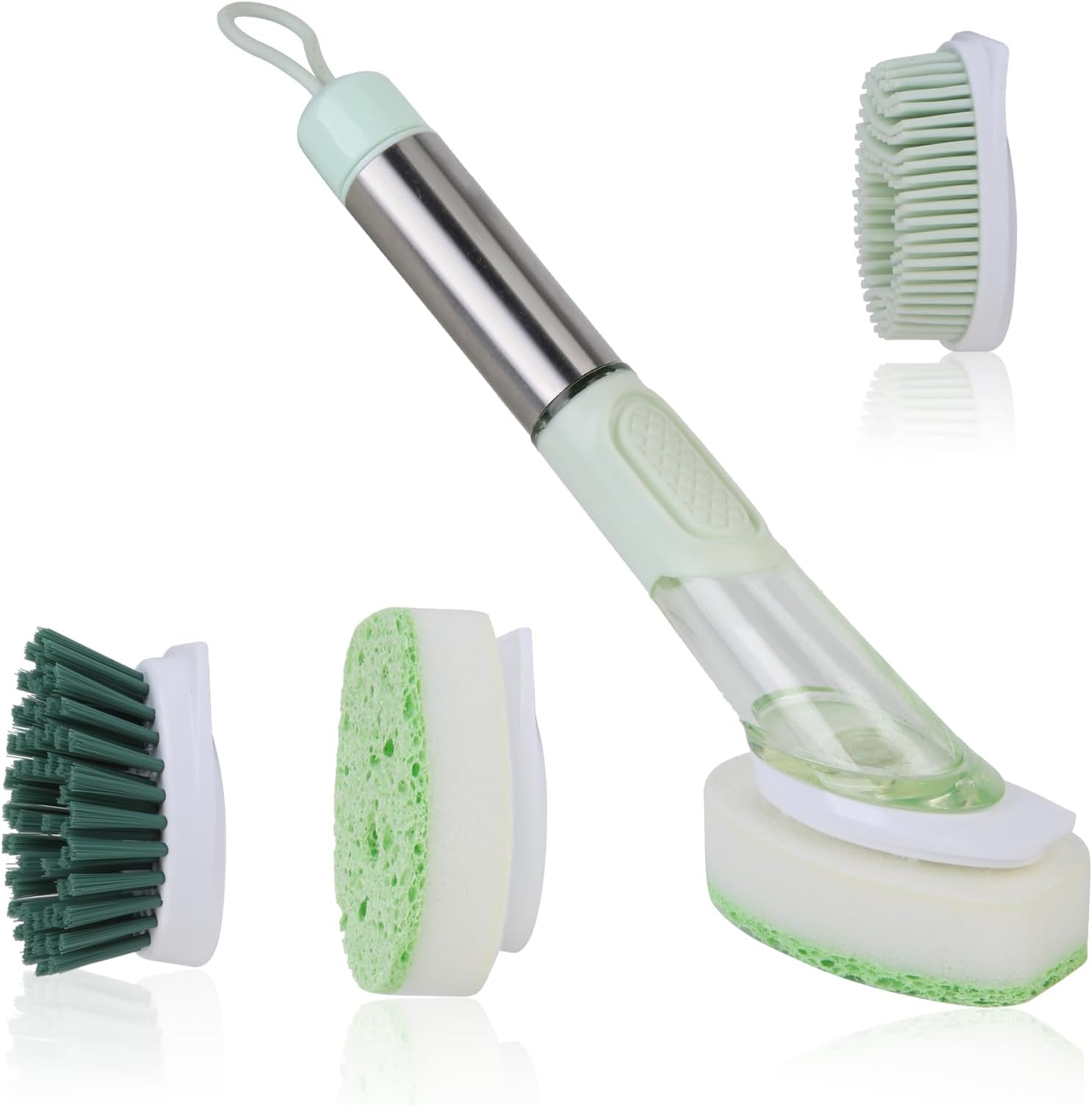Dishmatic Washing Up Brush with Sponge from Caraselle-Colour of Handle ...