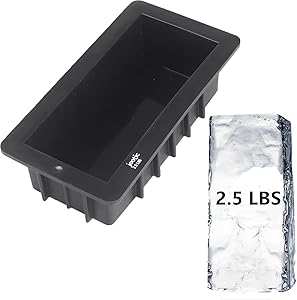 Amazon.com: jootic Extra Large Ice Block Mold,Make 2.5 lbs Ice Brick ...