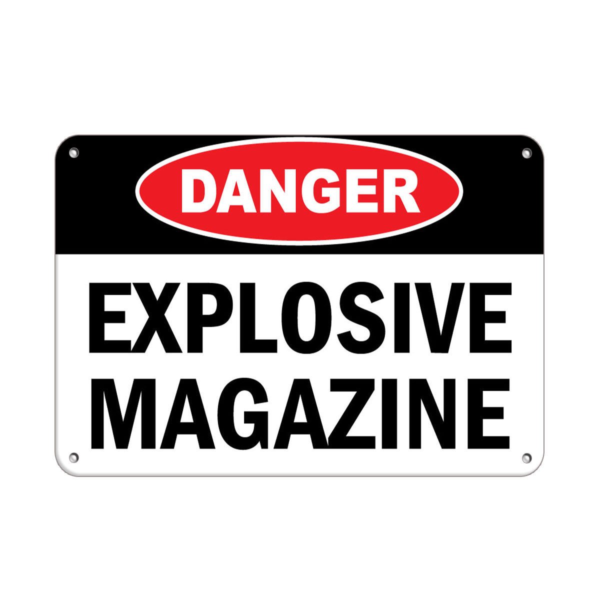 Danger Explosive Magazine Hazard Sign Flammable Label Decal Sticker ...