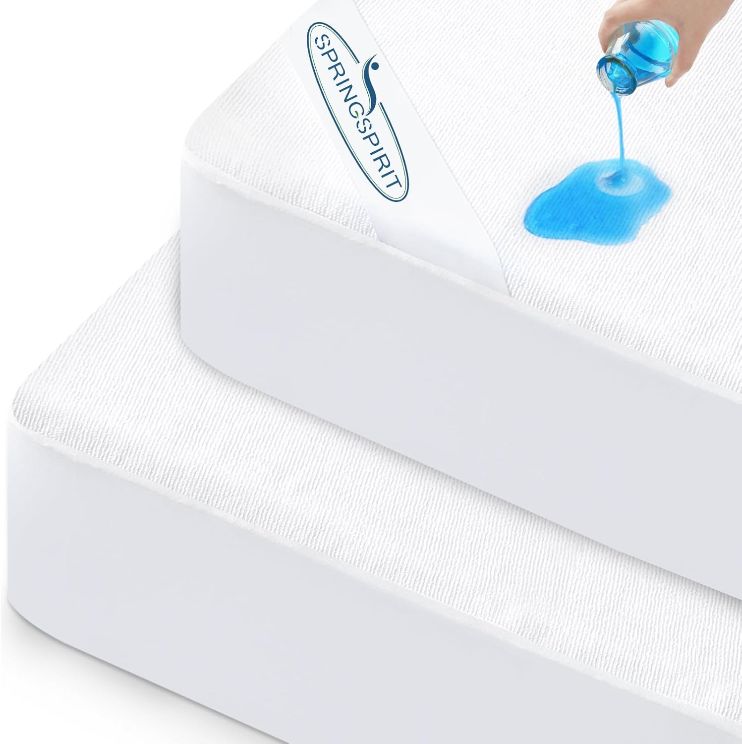 Amazon.com: 2 Pack Twin Mattress Protector Waterproof Premium Terry ...