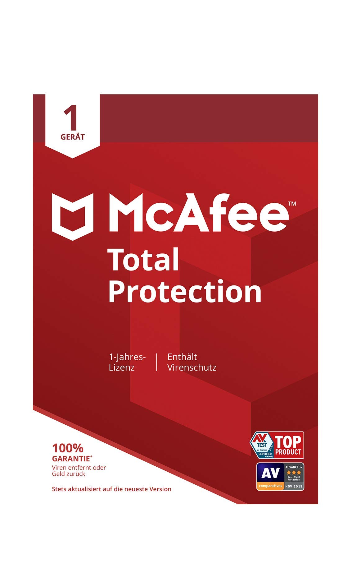 McAfee Total Protection 1 Device (Code in a Box) (PC+MAC) : Amazon.co ...