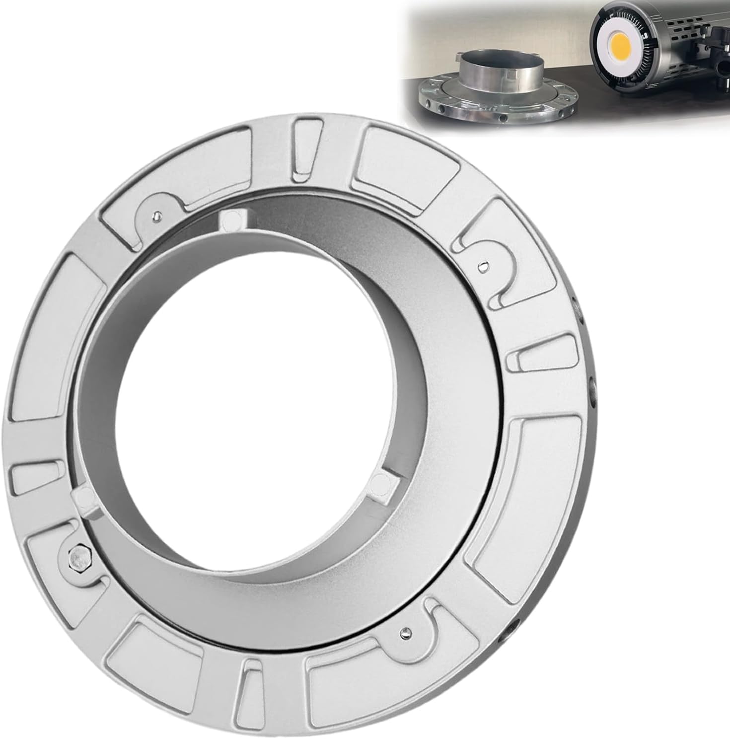 Amazon.com : Generic Metal Speed Ring Adapter for Studio Flash Softbox ...