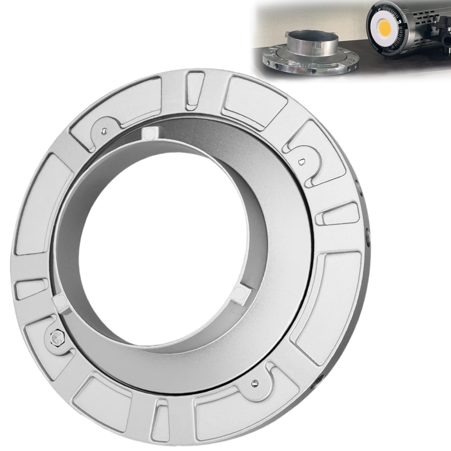 Amazon.com : Generic Metal Speed Ring Adapter for Studio Flash Softbox ...