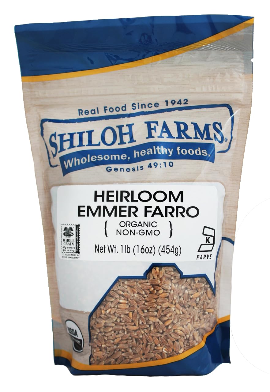 Amazon.com : Shiloh Farms Heirloom Organic Emmer Farro - 16 oz ...