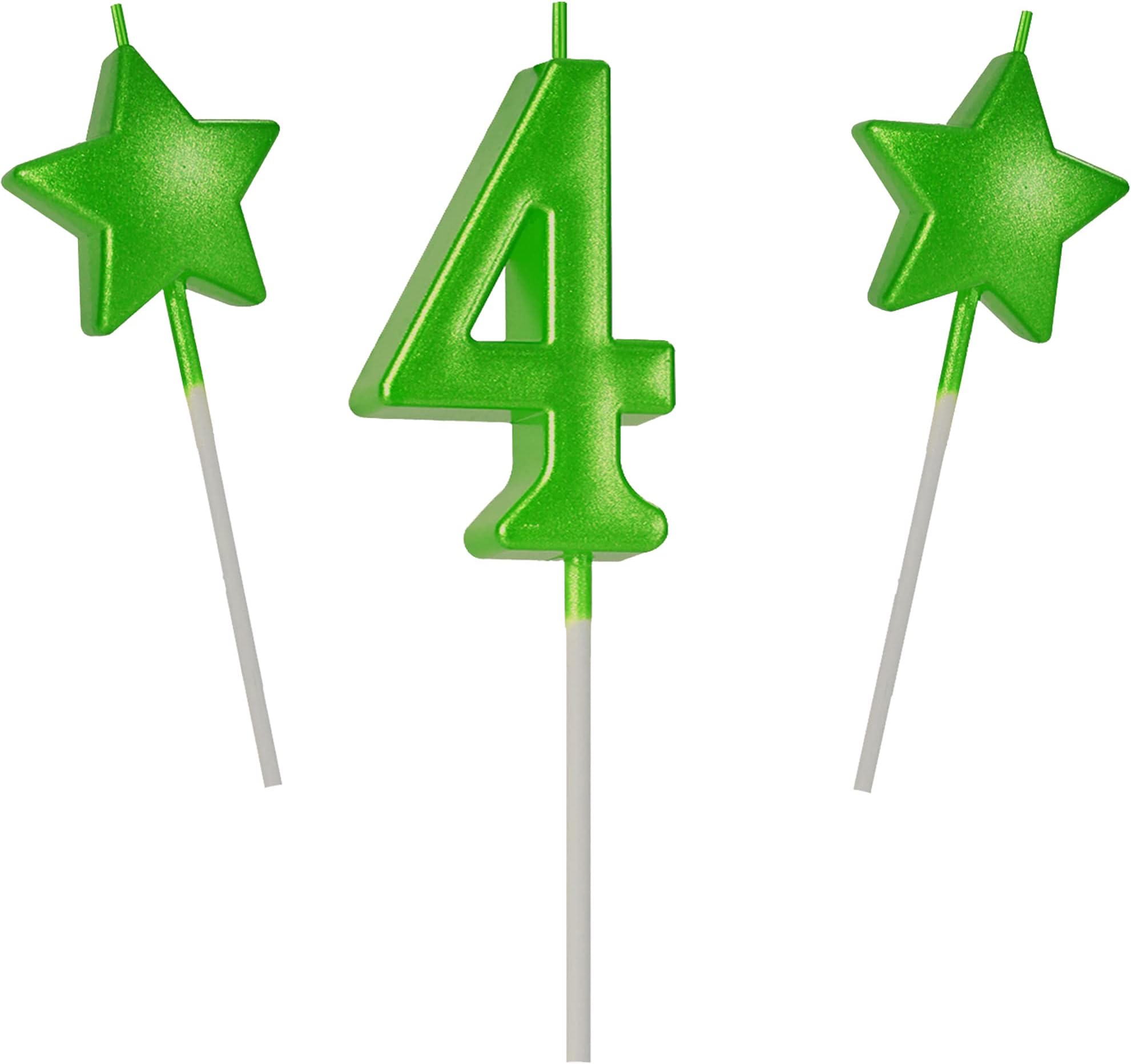 Amazon.com: 2.76 Inches Large Number Candles Birthday Candles Cake ...
