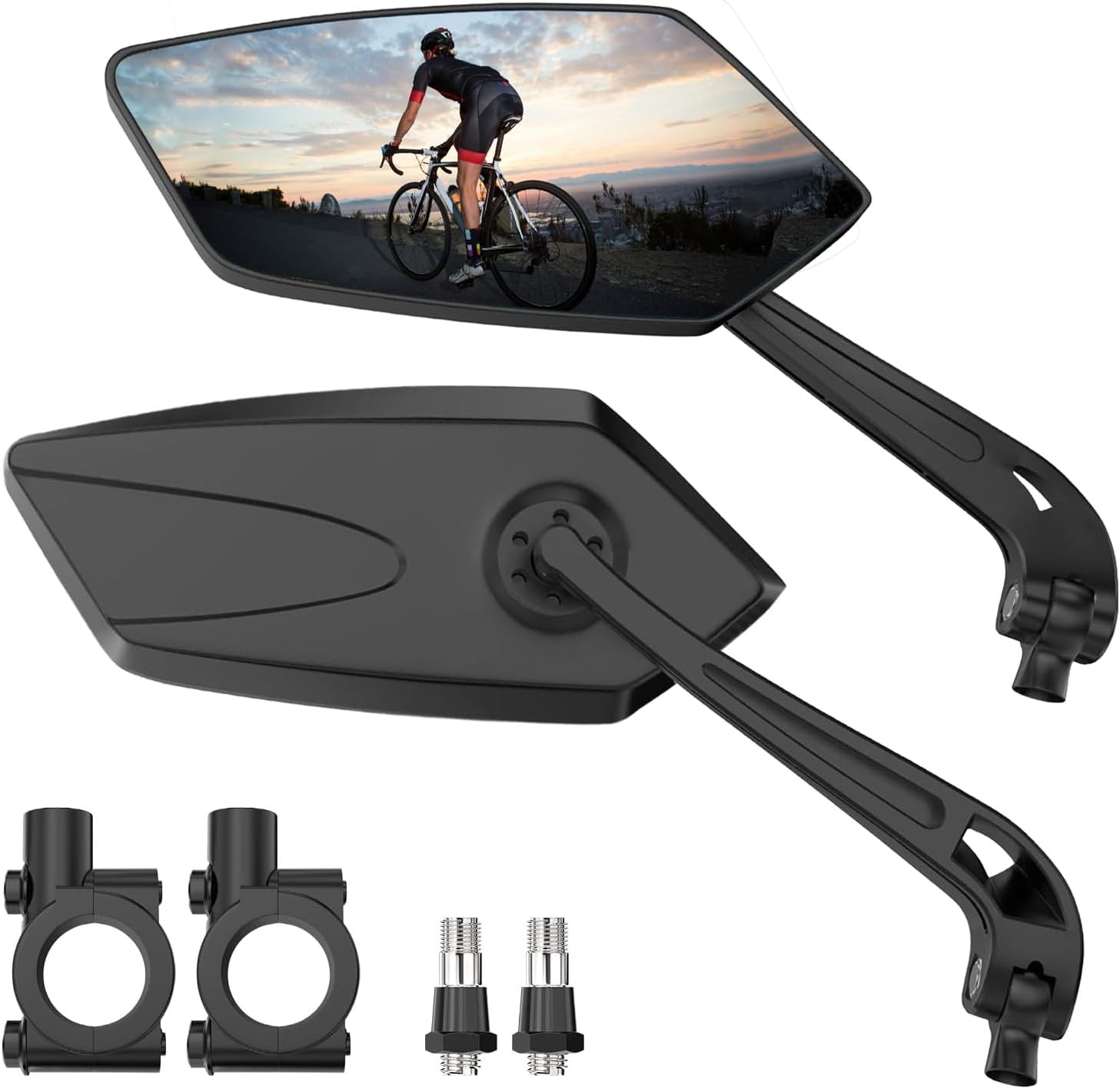Amazon.com: Gotrax Scooter Rear View Mirror, 2 Pack Bike Mirrors with ...