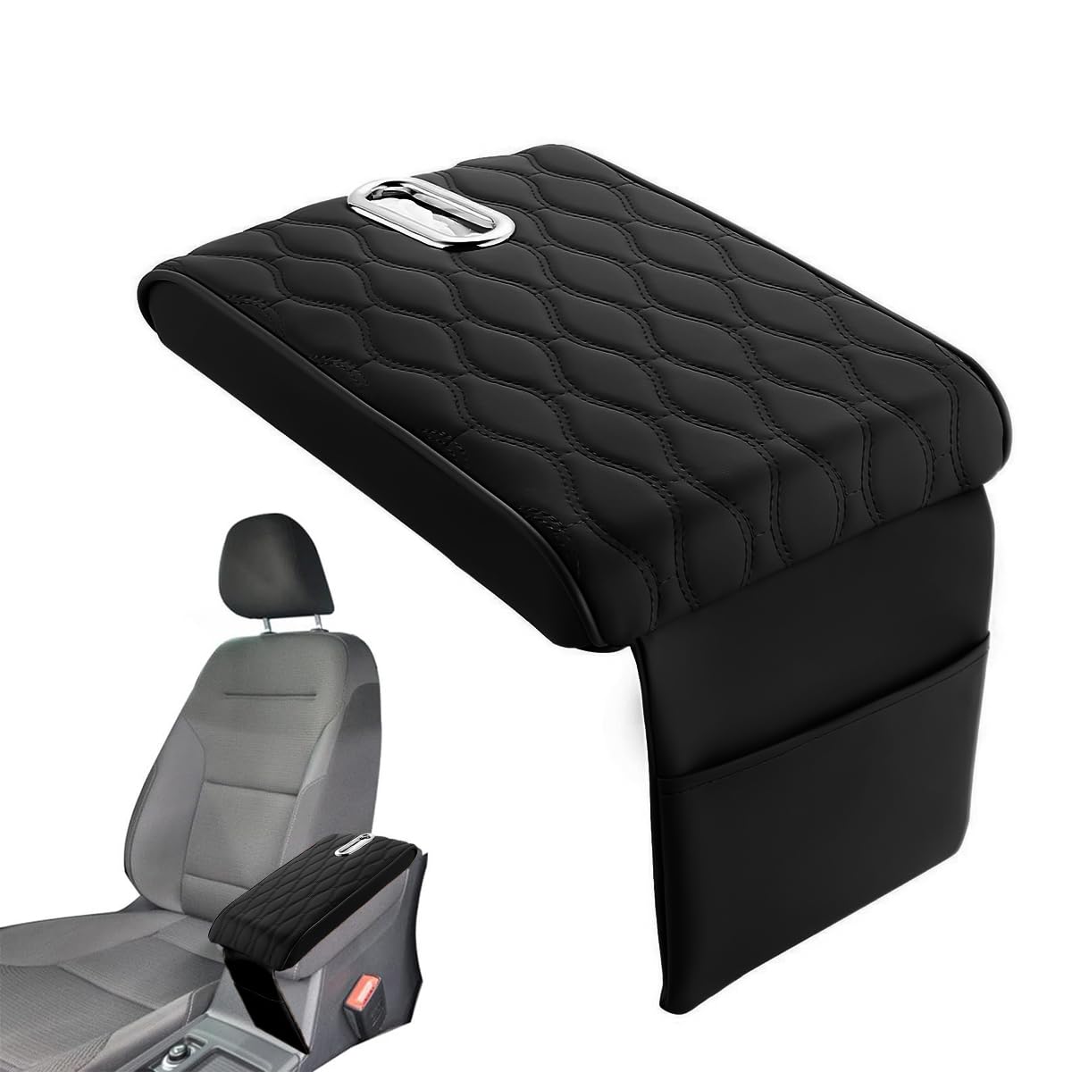 ZIBUYU® Arm Rest for Car, Memory Foam Leather Armrest for Car, SUV ...