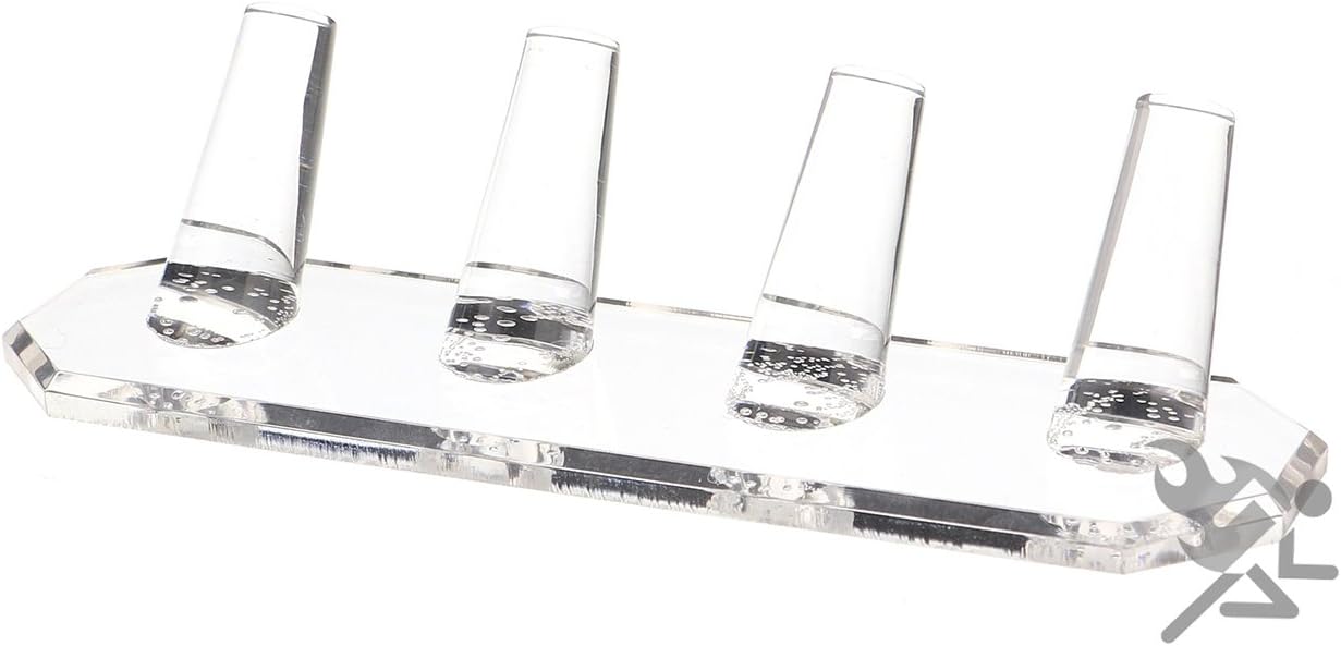 Amazon.com: OnFireGuy 4 Rod Ring Holder Jewelry Stand, Clear Acrylic ...