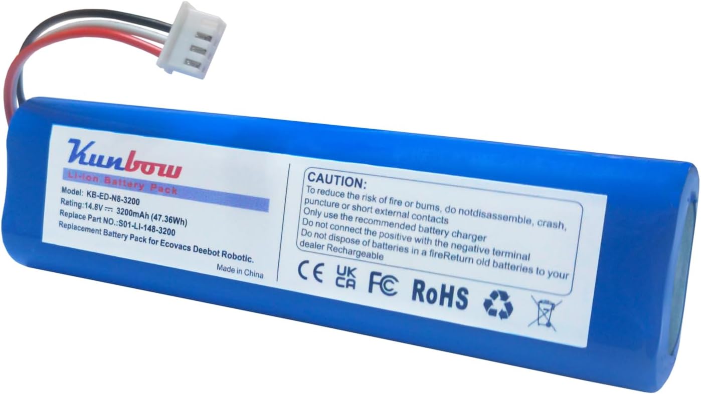 Amazon.com: kunbow 3200mAh Li-Ion Battery, Replacement Battery for ...