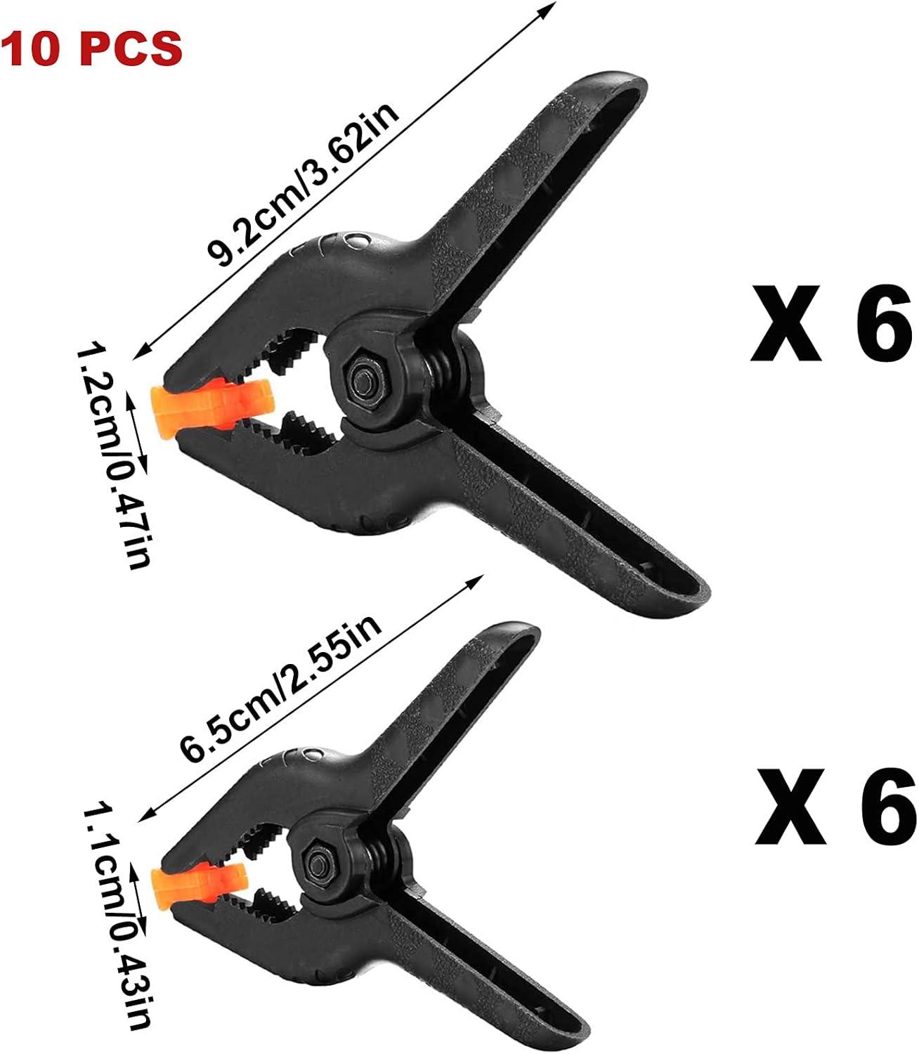 Clamps 12 Pieces 2 Inch 3 Inch Spring Clamp Spring Clamp Clip Set Wood ...