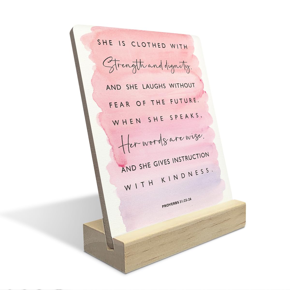 Amazon.com: Inspirational Proverbs 31 Woman Bible Verse Desk Decor ...
