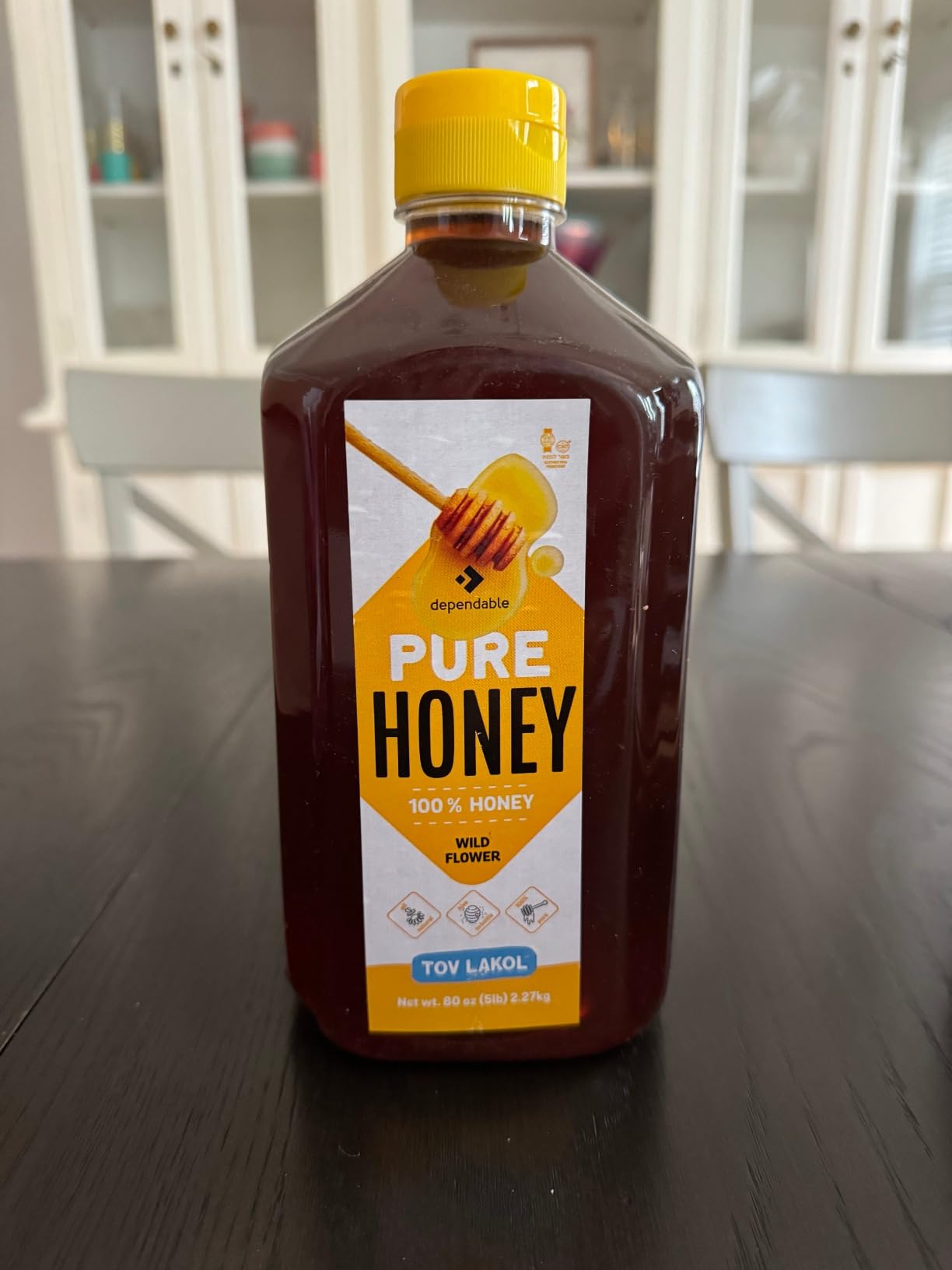 Amazon.com : Dependable Food Raw Honey - 5 Lb. - Squeeze Bottle - 100% ...