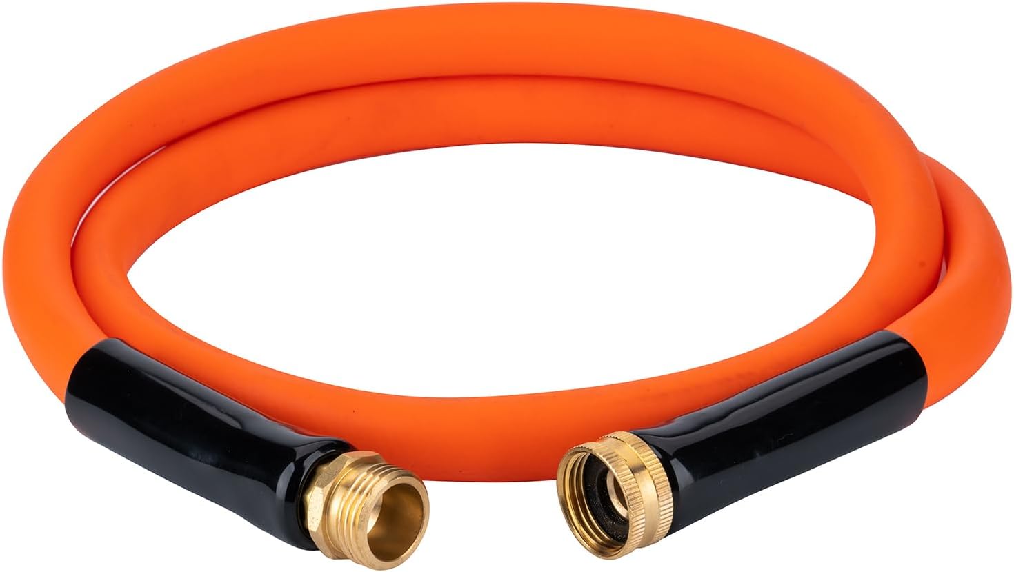 EASTRANS Short Garden Hose 10 ft x 5/8", Heavy Duty Orange Water Hose ...