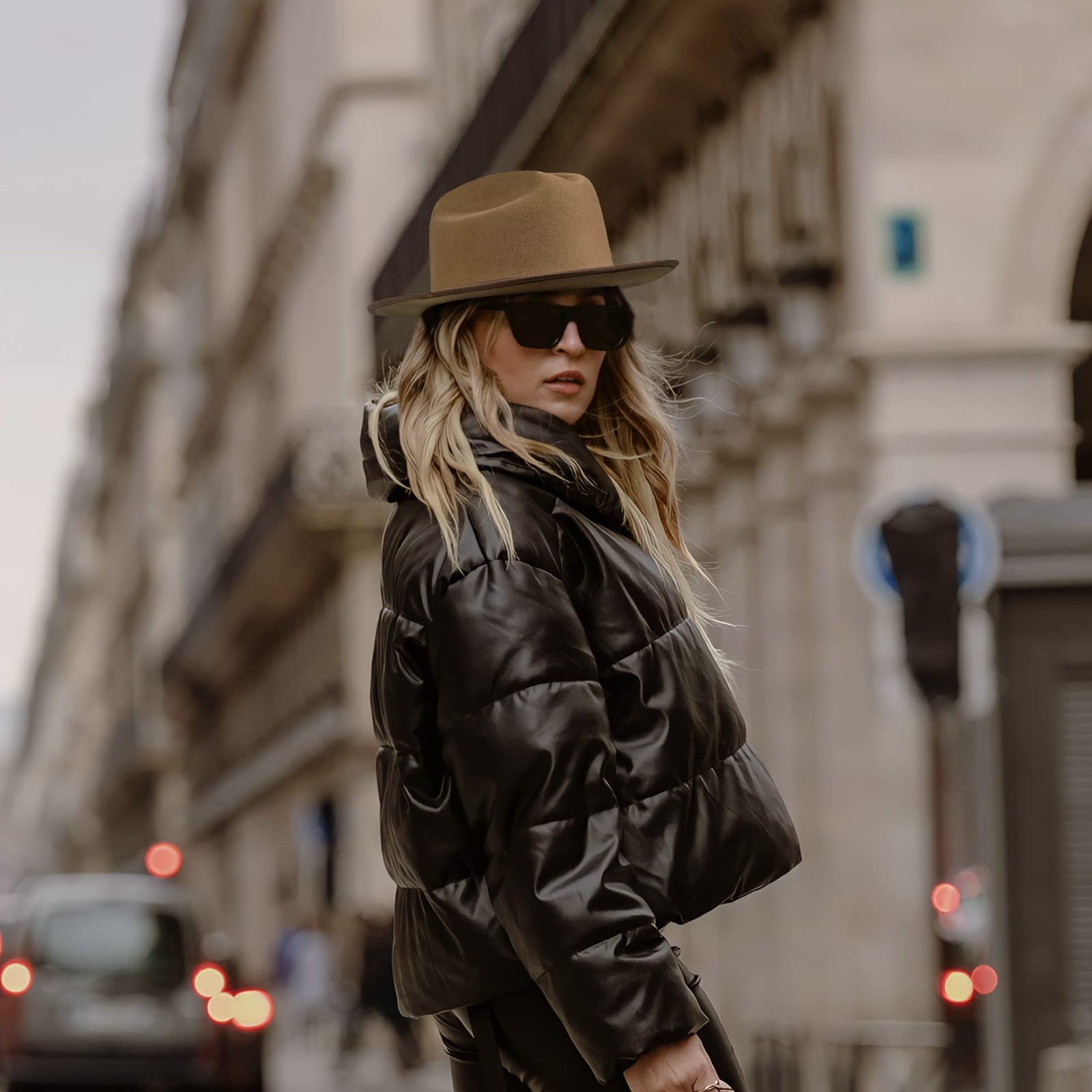 Snapklik.com : Open Road Hat Cowboy Fedora Hat Pure Wool Felt Hat ...