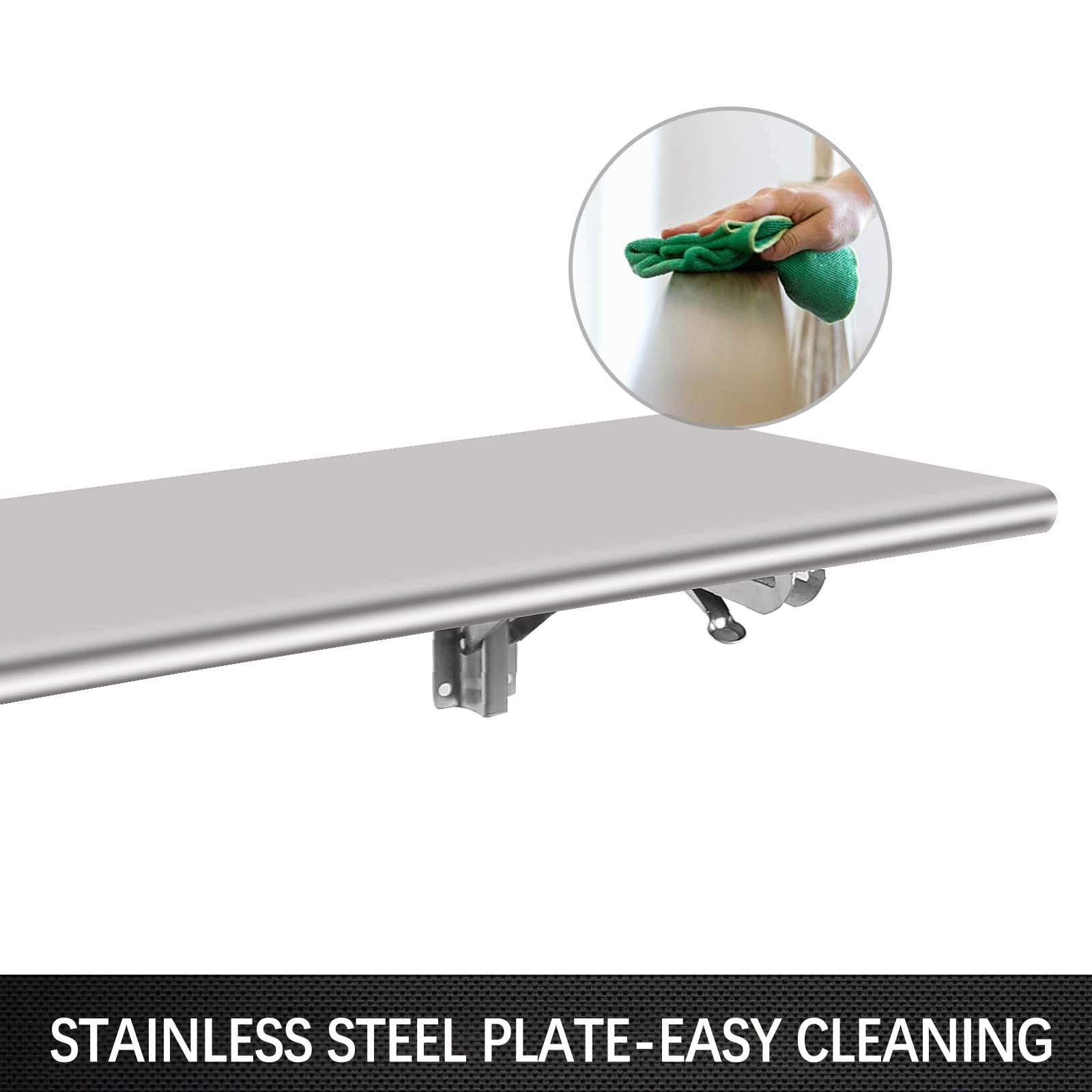 Snapklik.com : Concession Shelf 50" L X 12W Folding Shelf Stainless ...