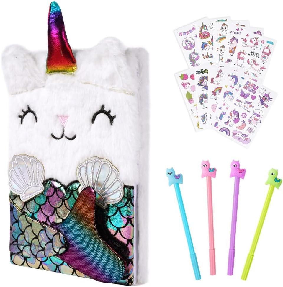 OFFCUP Plush Secret Diary, Plush Alpacas Notebook, Plush Girl Notebook ...