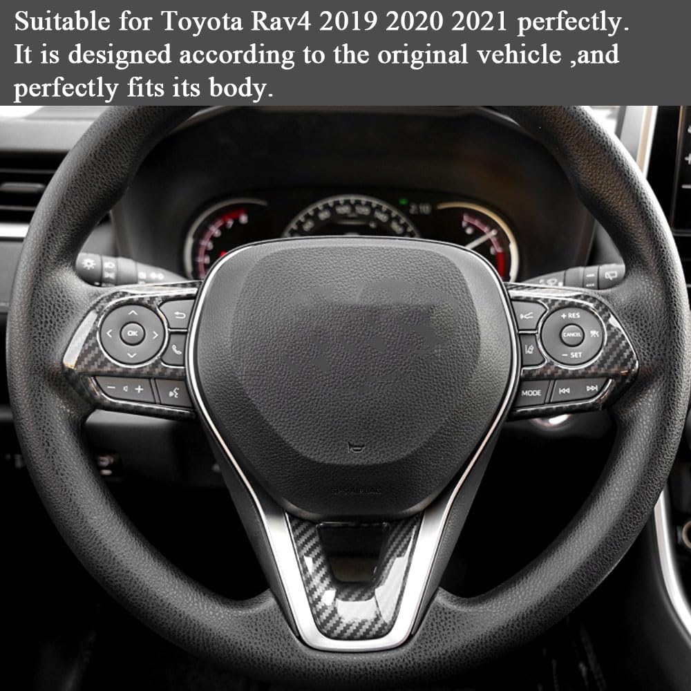 Rifoda For Toyota Rav4 Steering Wheel Trims Interior Wheel DIY