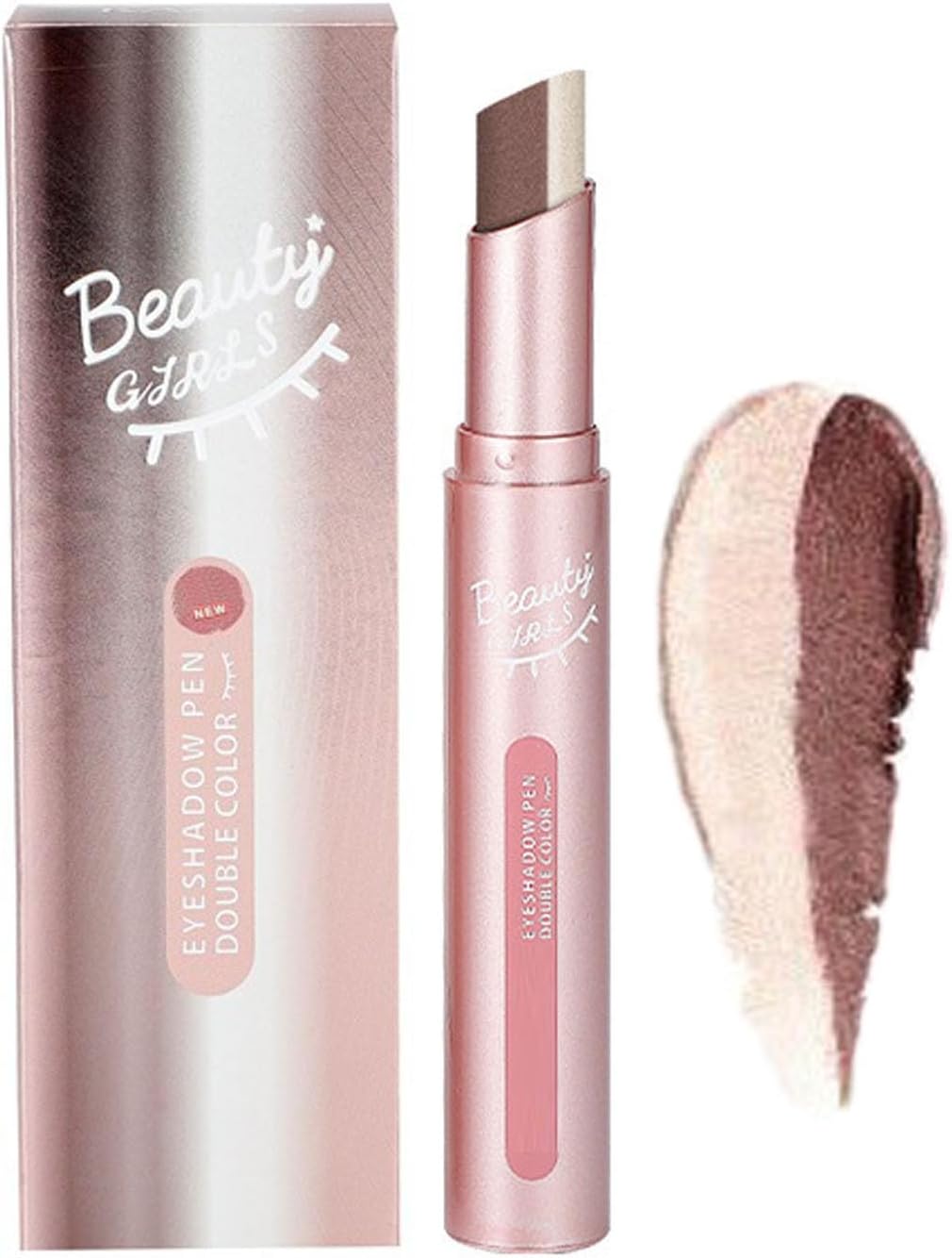 Amazon.com : Two Tone Cream Eyeshadow Stick 2-in-1 Waterproof Long ...